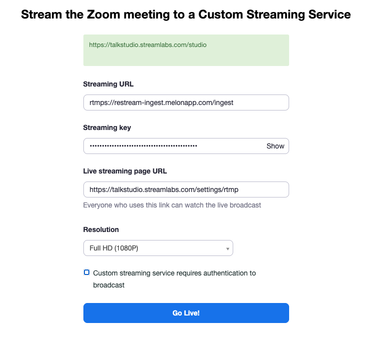 Stream From Zoom to Talk Studio - Full Guide | Streamlabs